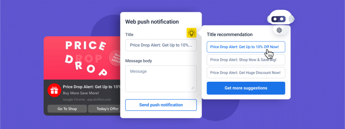 Integration of the ChatGPT to generate Web push notifications title and ...