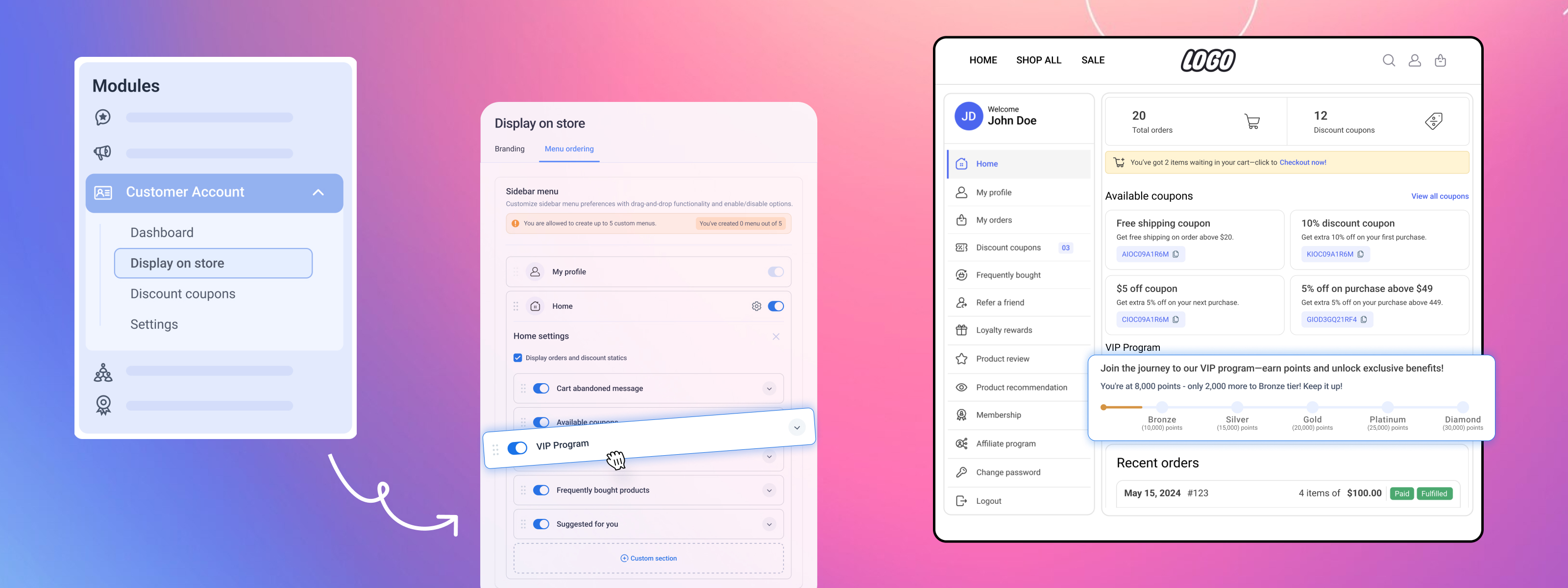 New VIP Tier Widget – Now Available in "My Account" on AiTrillion ...